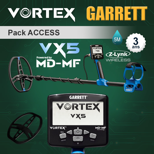 Vortex VX5 Garret : le détecetur sélectif avec 4 modes de recherche